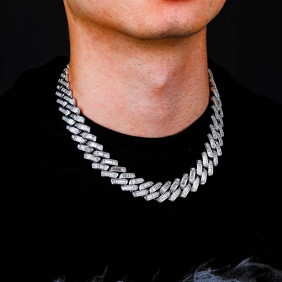 12mm Baguette Diamond Chain – Drip Culture Jewelry