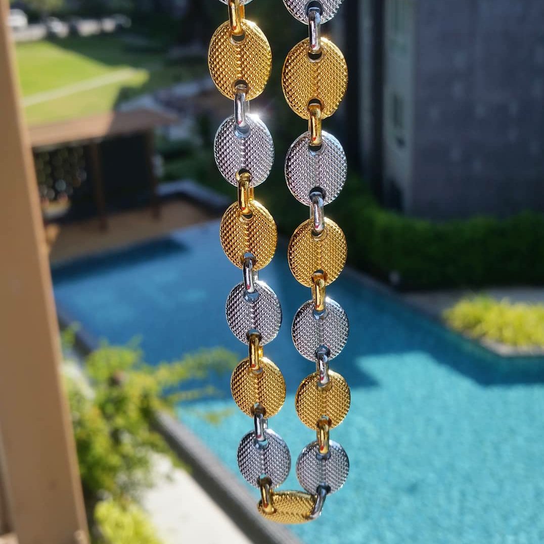 18K Gold 2 Tone Oval Link Chain – Drip Culture Jewelry