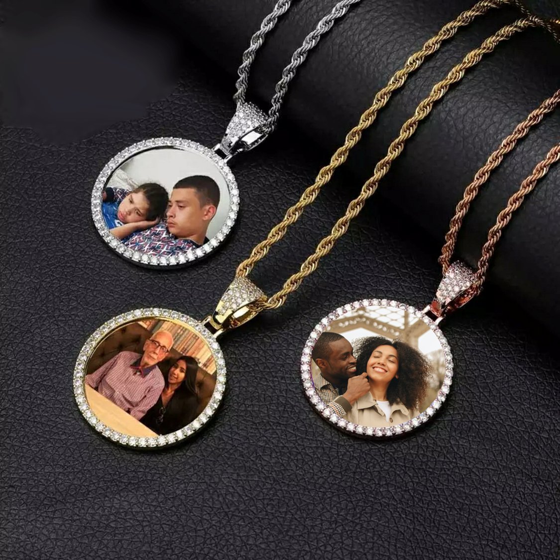 18K Gold Custom Picture Pendant - Photo Pendant - Memory Pendant – Drip ...