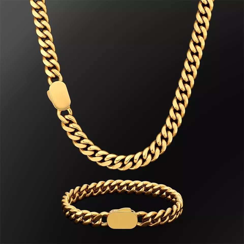 Custom 18k Gold Cuban Link Chain – Drip Culture Jewelry