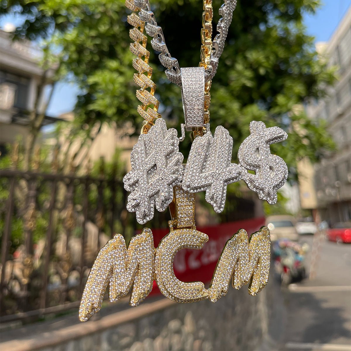 18k Gold Thick Brush Font Custom Name Pendant – Drip Culture Jewelry